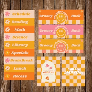 GROOVY CLASSROOM THEME || Retro Classroom Theme || Teacher's Pack ...