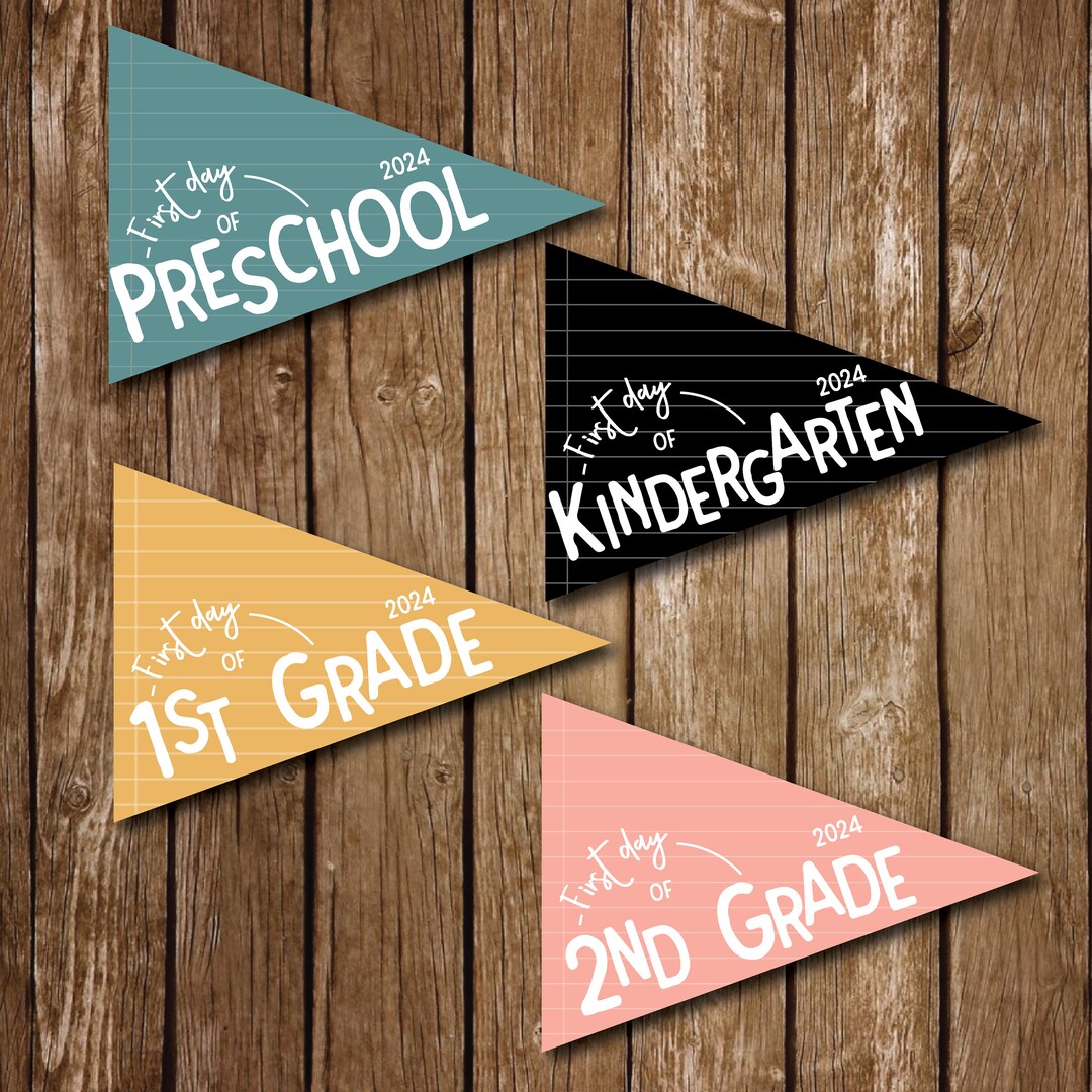 Back to School Flags || First Day of School Flags || 2024 || School ...