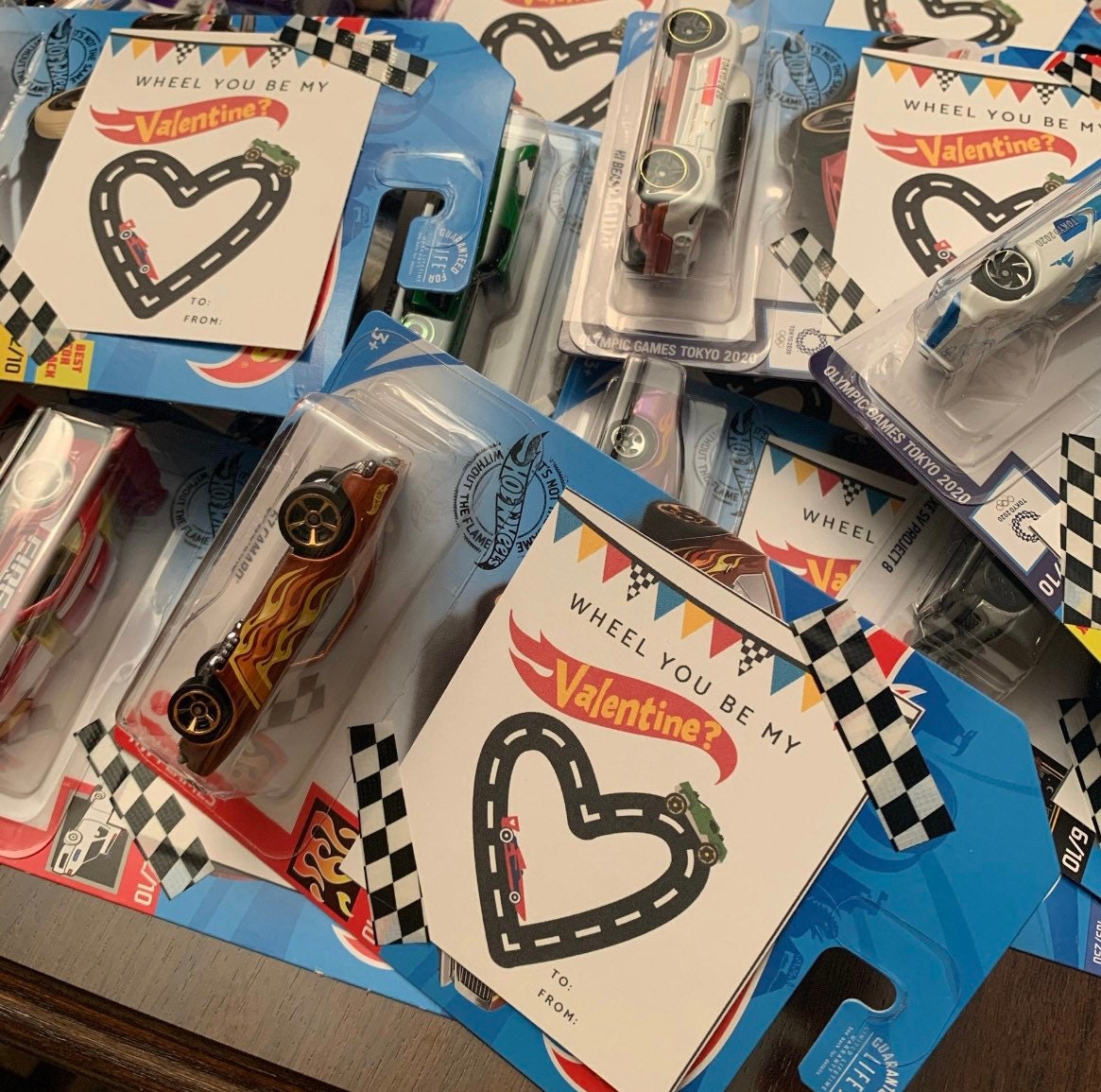 Car Party Valentine's Day Cards Cars Race Cars - Etsy
