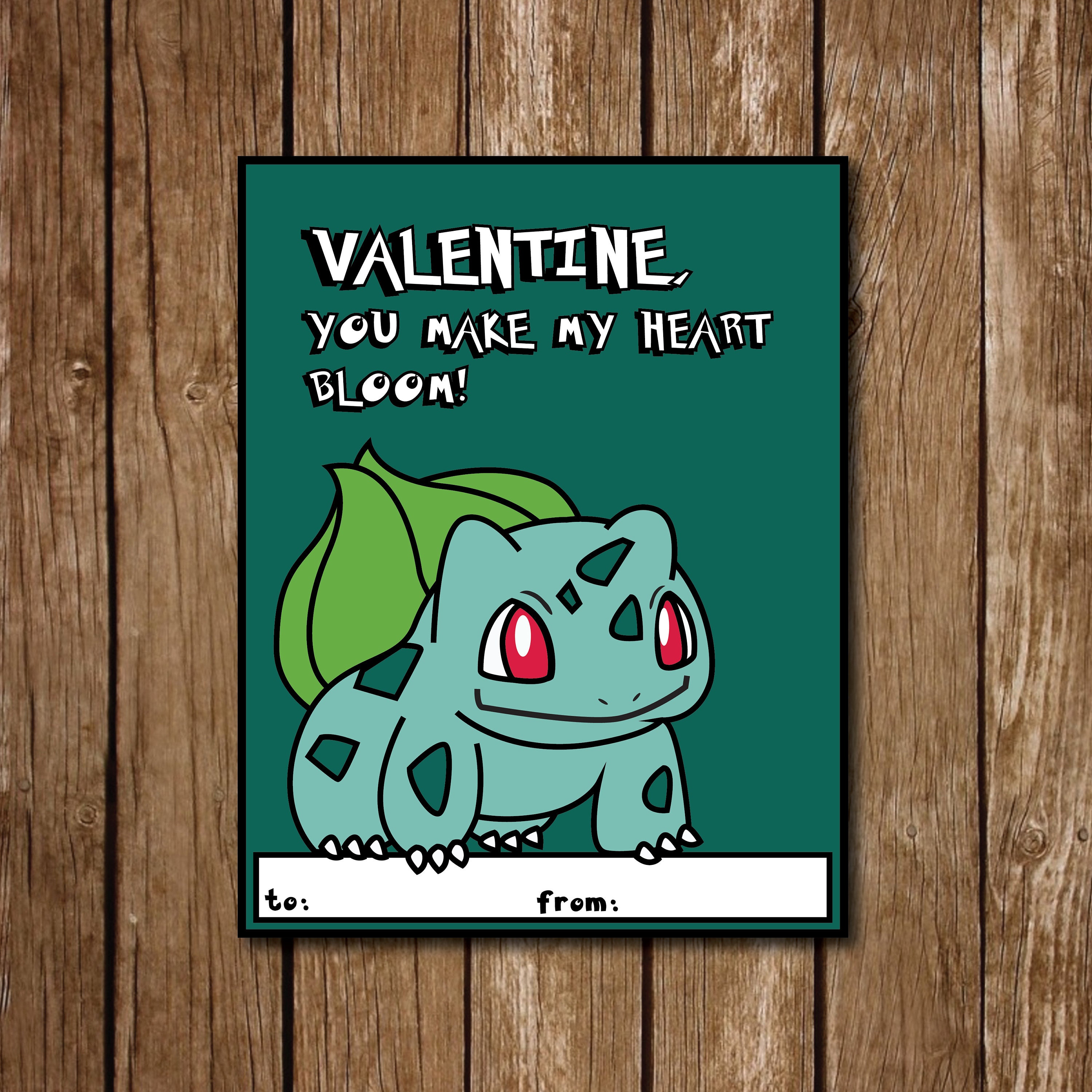 POKEMON Valentine's Day Cards Pikachu Charzard - Etsy