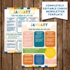 Editable March Newsletter Editable Newsletter in CANVA Edit Text ...