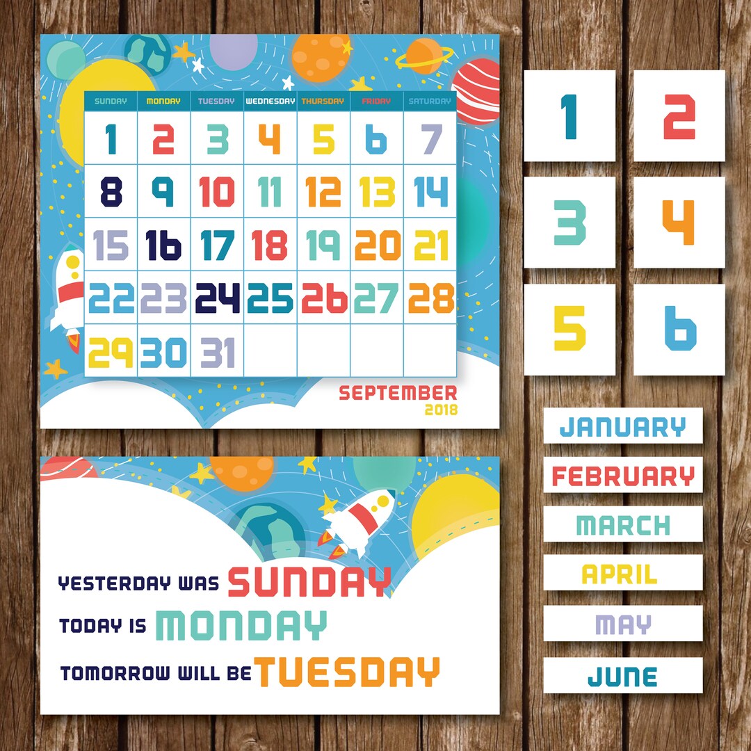 CALENDAR || Yesterday Was, Today Is, Tomorrow Will Be || Blue Space ...