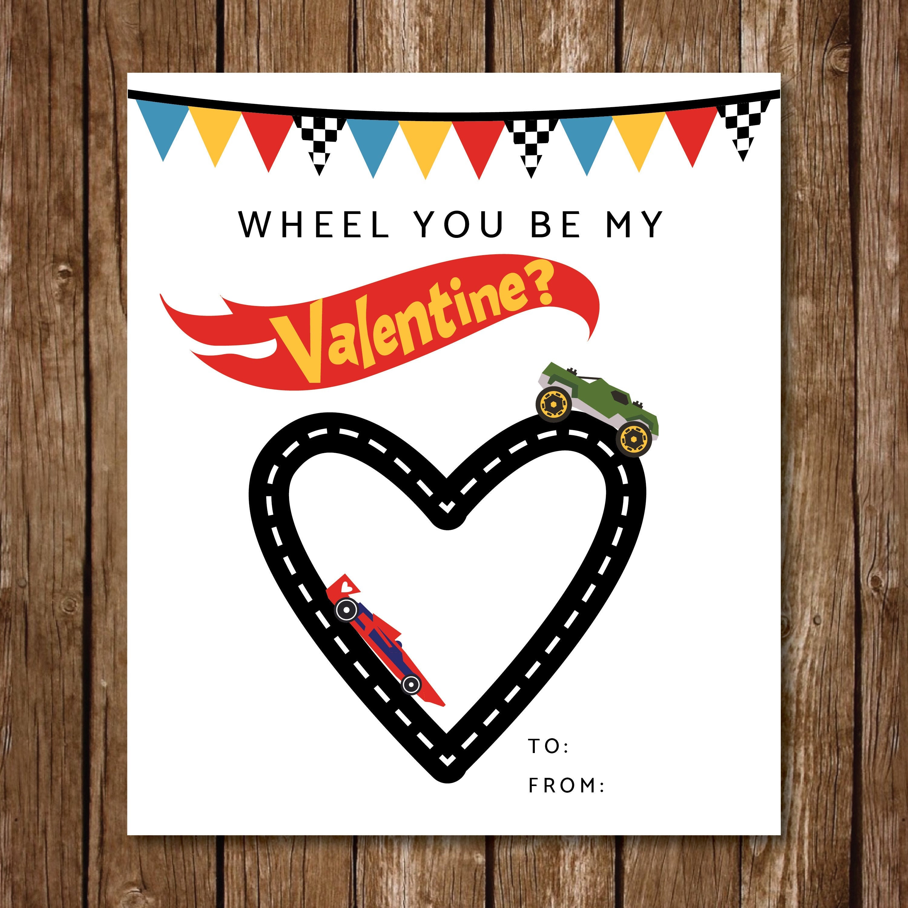 Car Party Valentine's Day Cards Cars Race Cars - Etsy