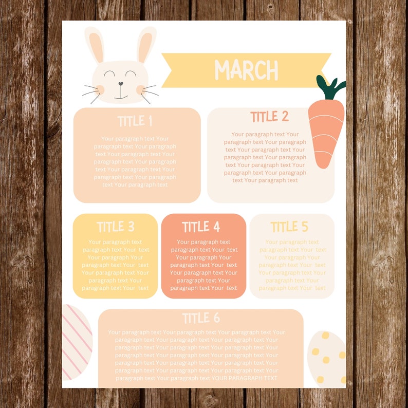 EDITABLE Canva Newsletter || Instant Download || Spring Newsletter ...