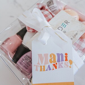 Mani Thanks Teacher Appreciation Tag || Manicure, Pedicure, Massage ...