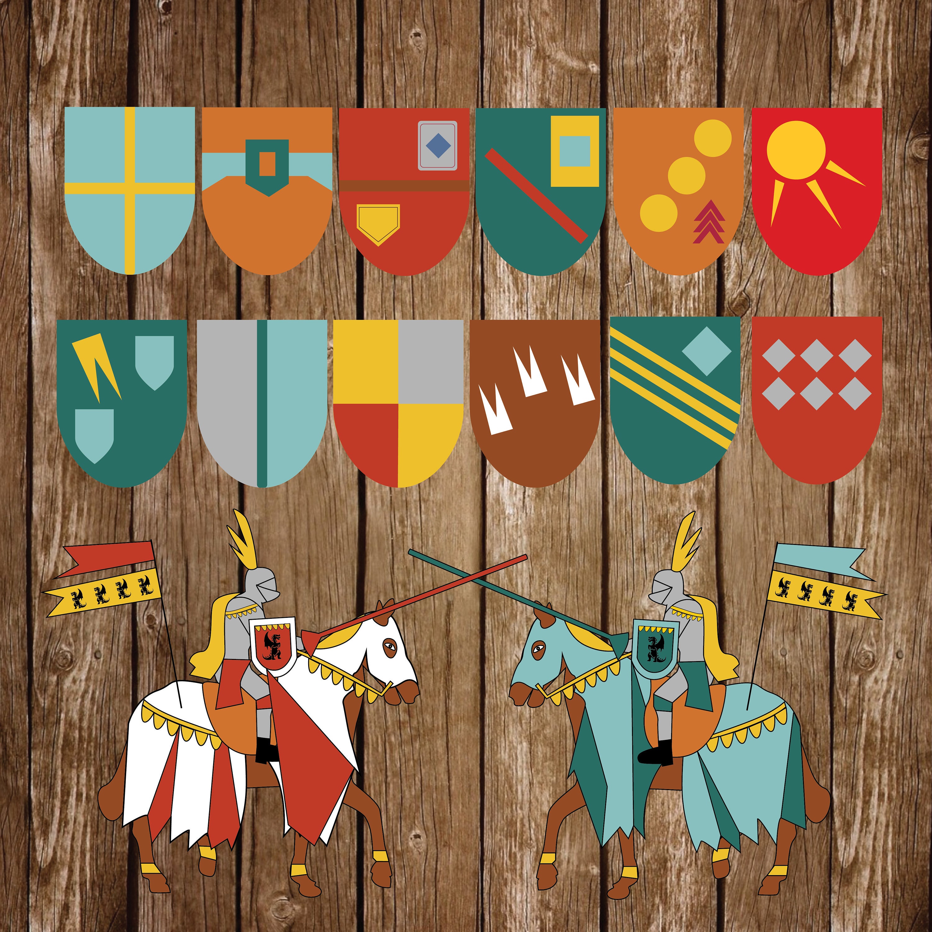 Knight Invite || Canva Template || Jousting Tournament of the Kings ...