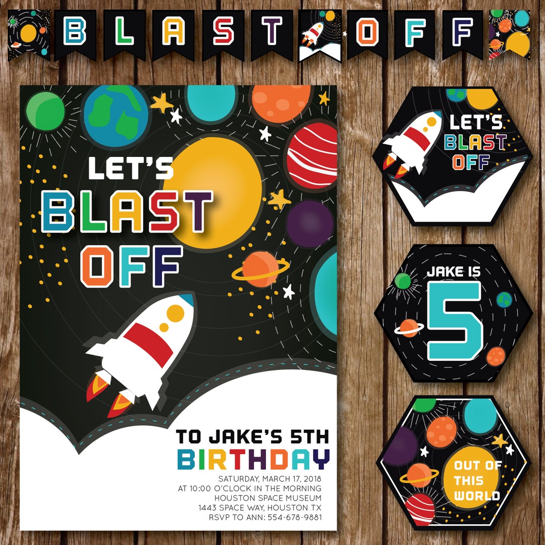 Space Birthday || Let's Blast off || Birthday Package || Solar System ...