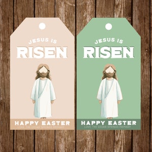 CHRIST CENTERED EASTER Tags || Jesus is Risen || Happy Easter ...