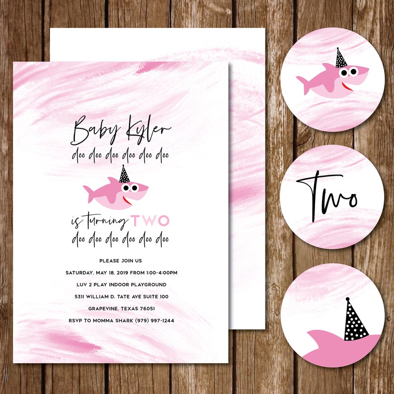 Baby Shark Birthday Party Doo Doo Doo Doo Shark Party - Etsy