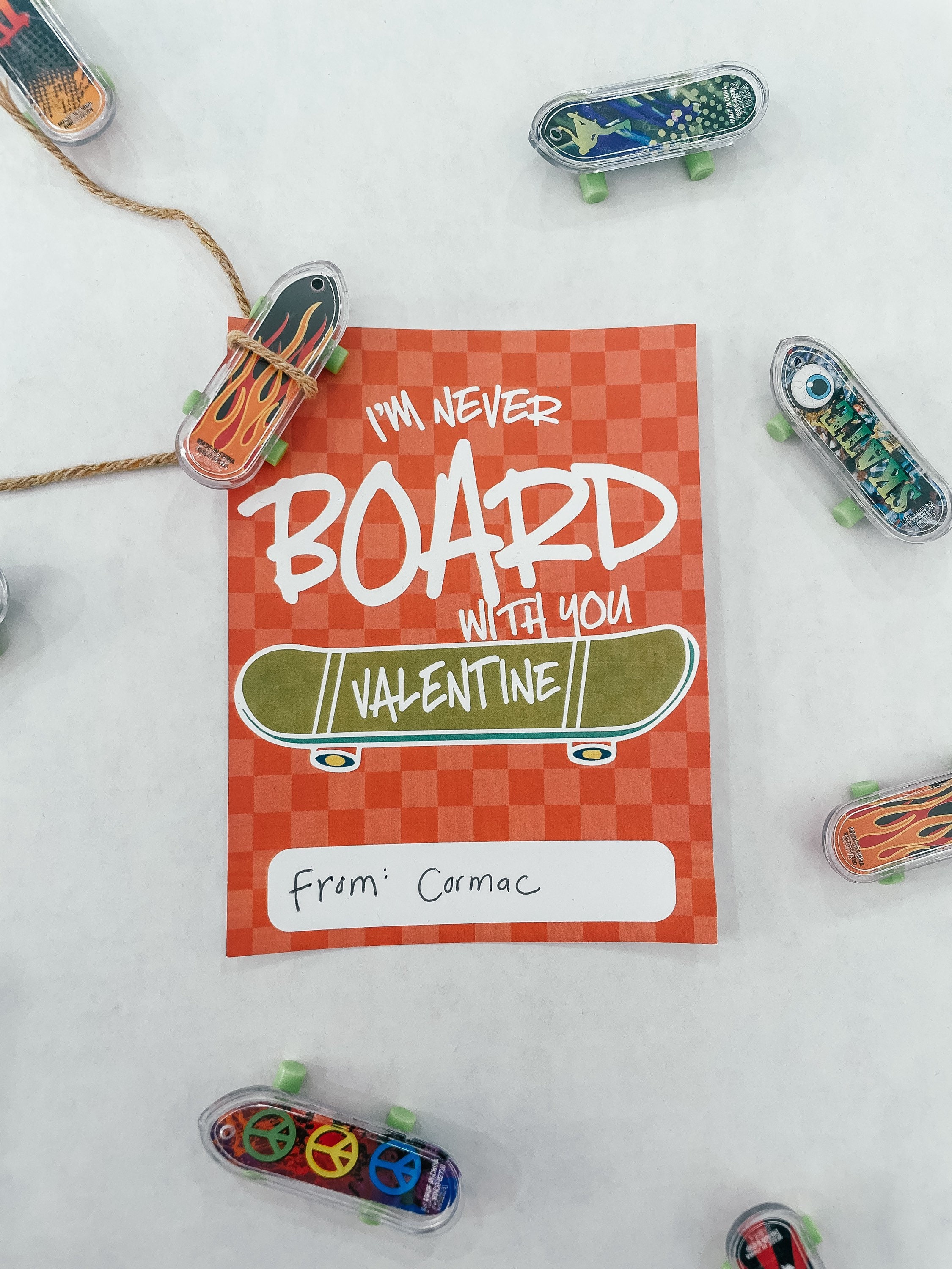 SKATE BOARD VALENTINE'S Day Cards || Skate Board || Tech Decks || Toy ...