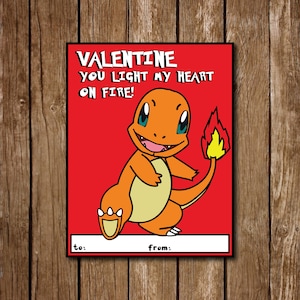 POKEMON Valentine's Day Cards || Pikachu, Charzard, Squirtle, Bulbasaur ...