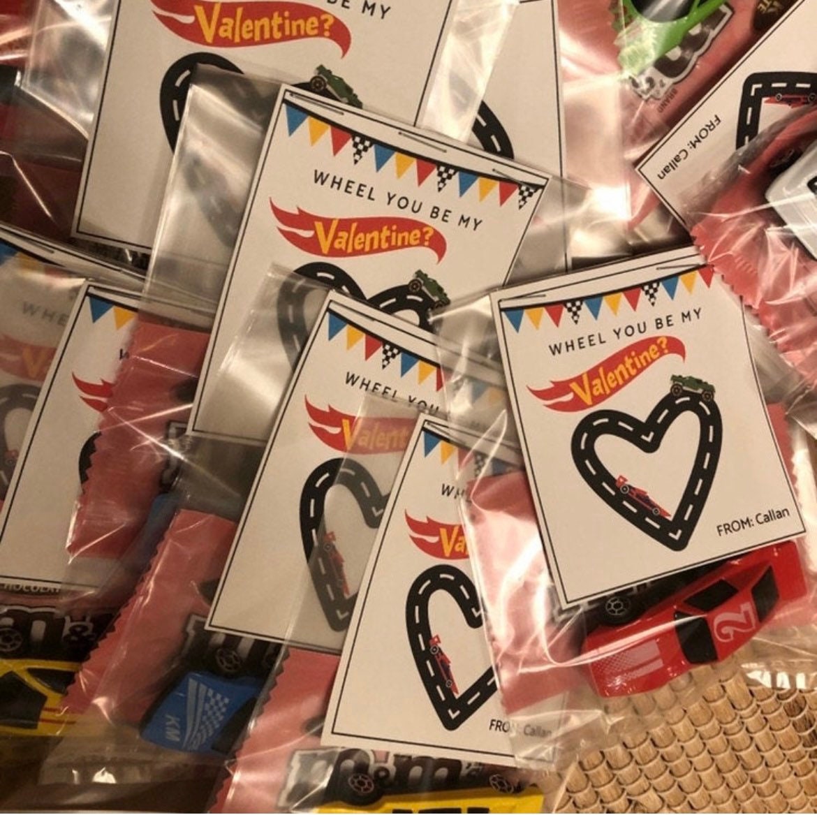 Car Party Valentine's Day Cards Cars Race Cars - Etsy