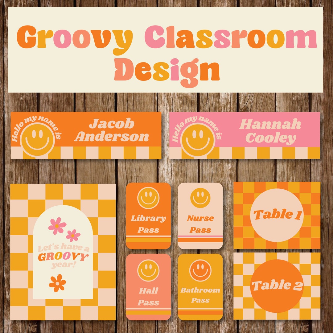 GROOVY CLASSROOM THEME || Retro Classroom Theme || Teacher's Pack ...