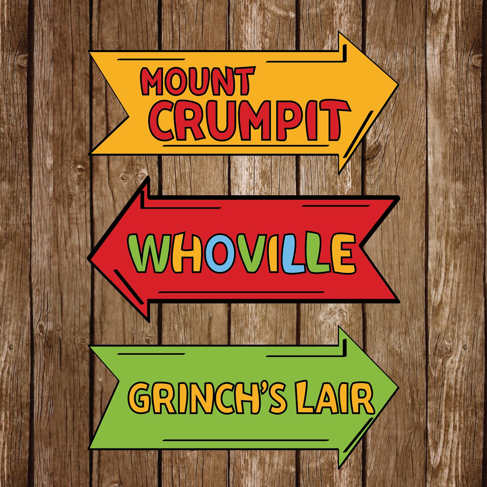 Grinch Party Whobilation Mount Crumpit Christmas | Etsy