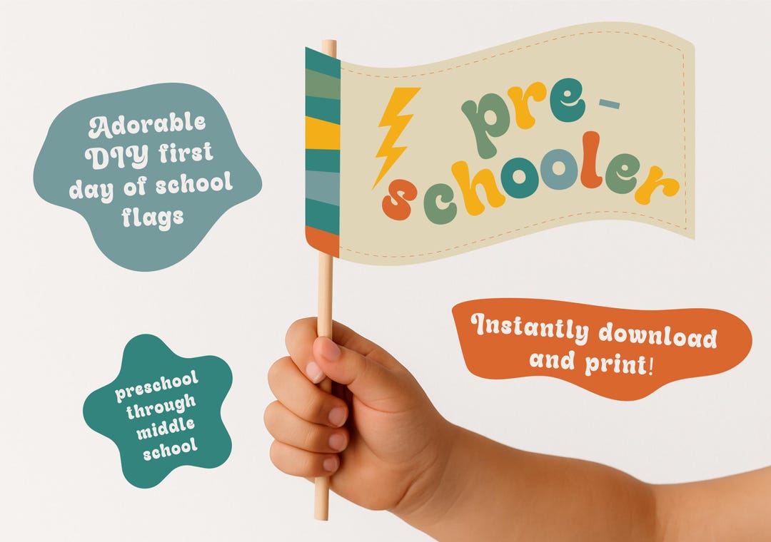 Back to School Flags || First Day of School Flags || 2025 || School ...