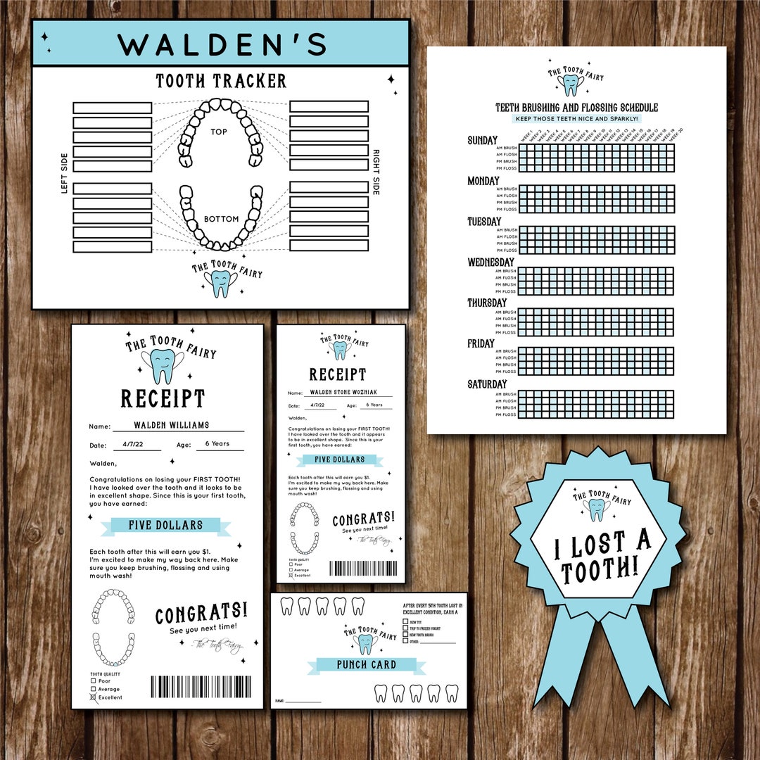 TOOTH FAIRY RECEIPT || Lost Tooth || I Lost a Tooth || Lost Tooth ...