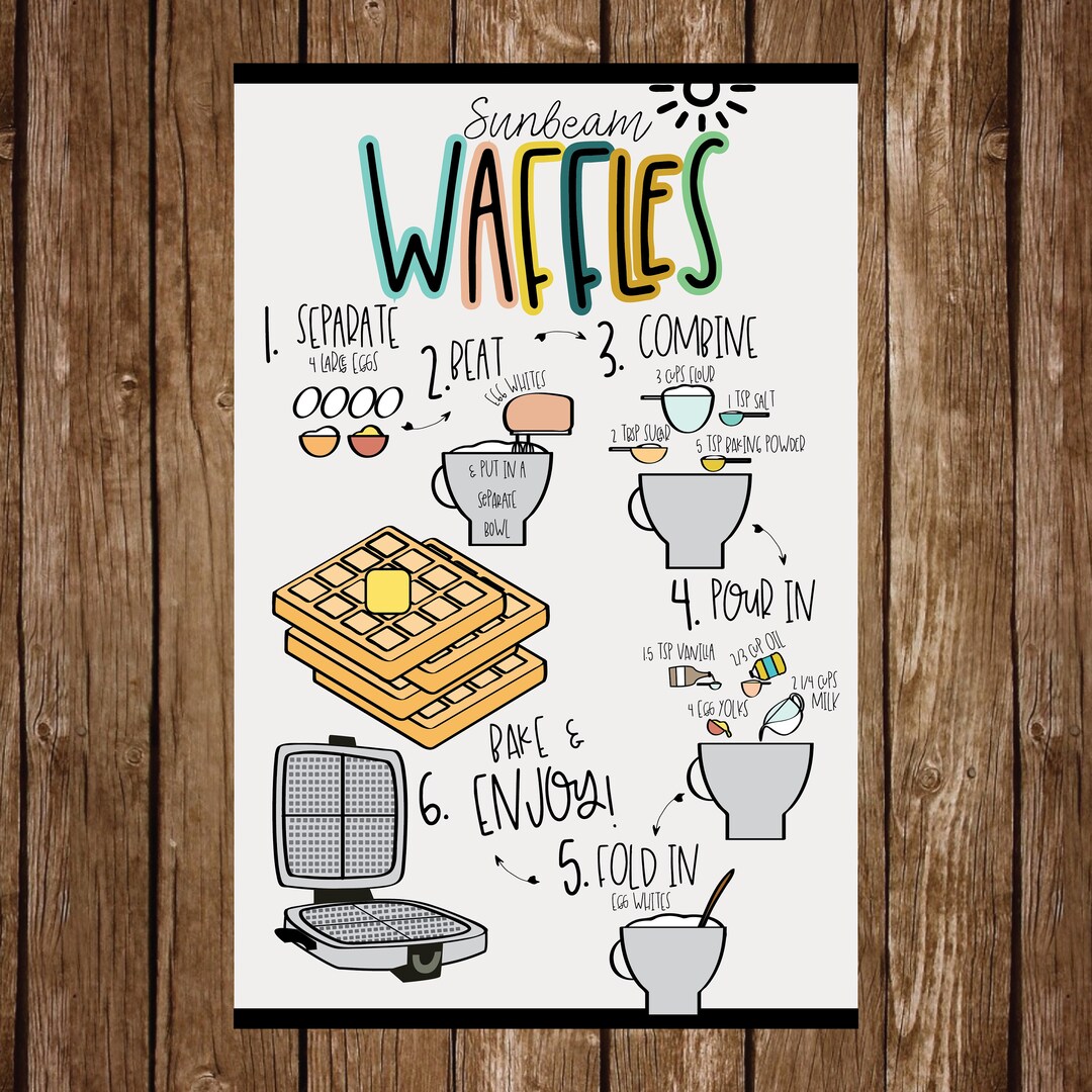 Illustrated Recipe || Custom Recipe Artwork || Family Recipes || Gift ...