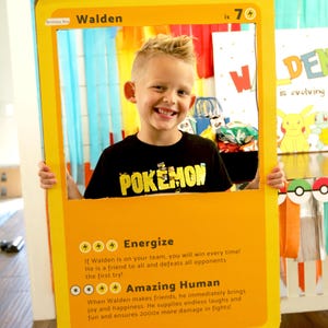 Large Pokemon DIY Pokemon Card || Photo Prop || DIY Pokemon Card ...