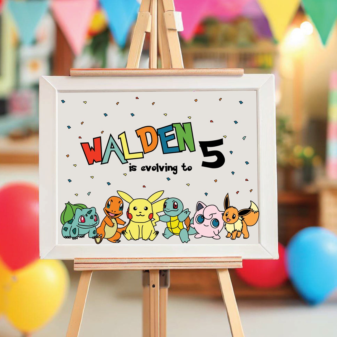 Pokemon WELCOME SIGN Digital File || Pokemon Birthday Party - Etsy