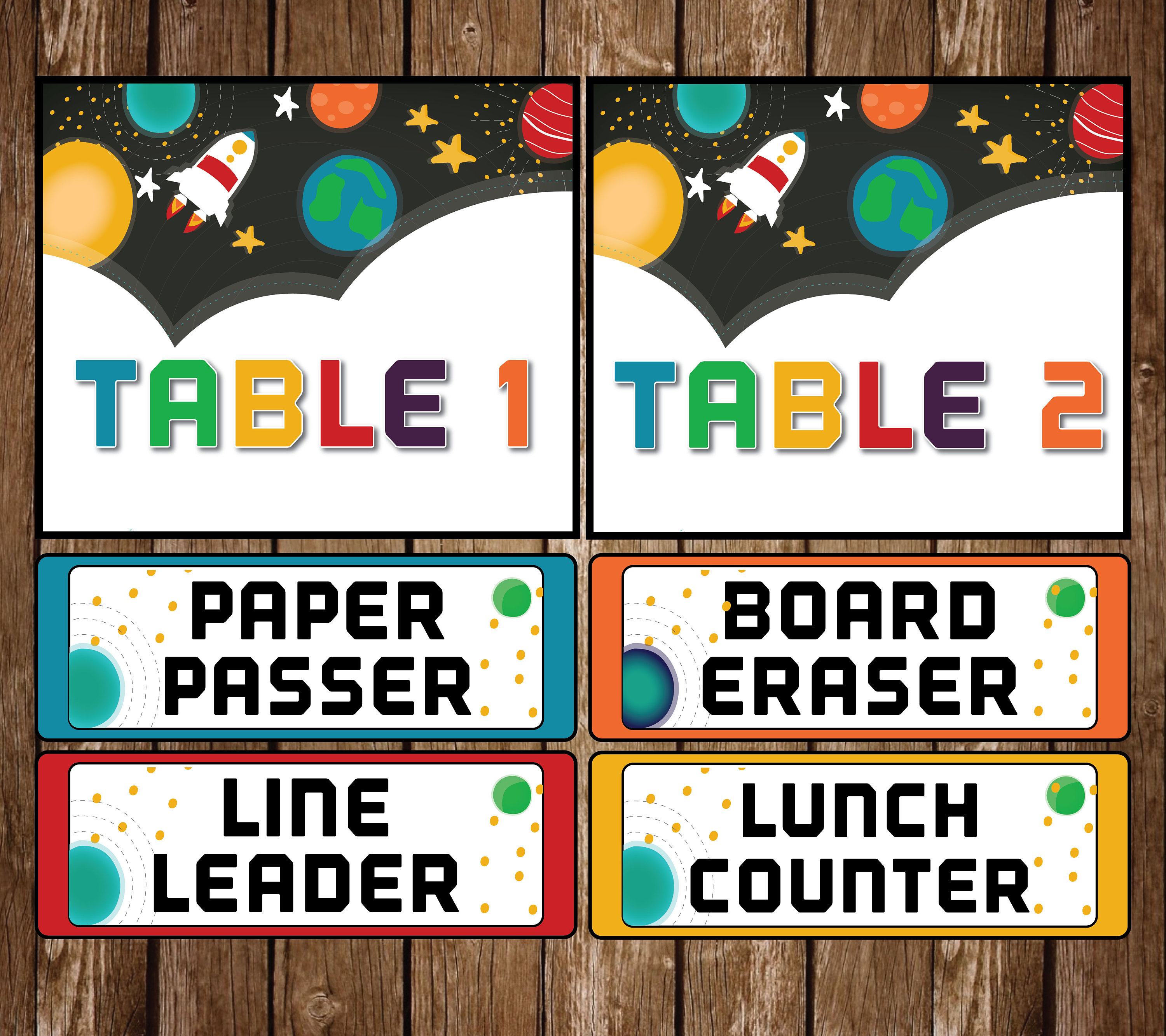 SPACE CLASSROOM THEME Let's Blast Off Teacher's - Etsy UK