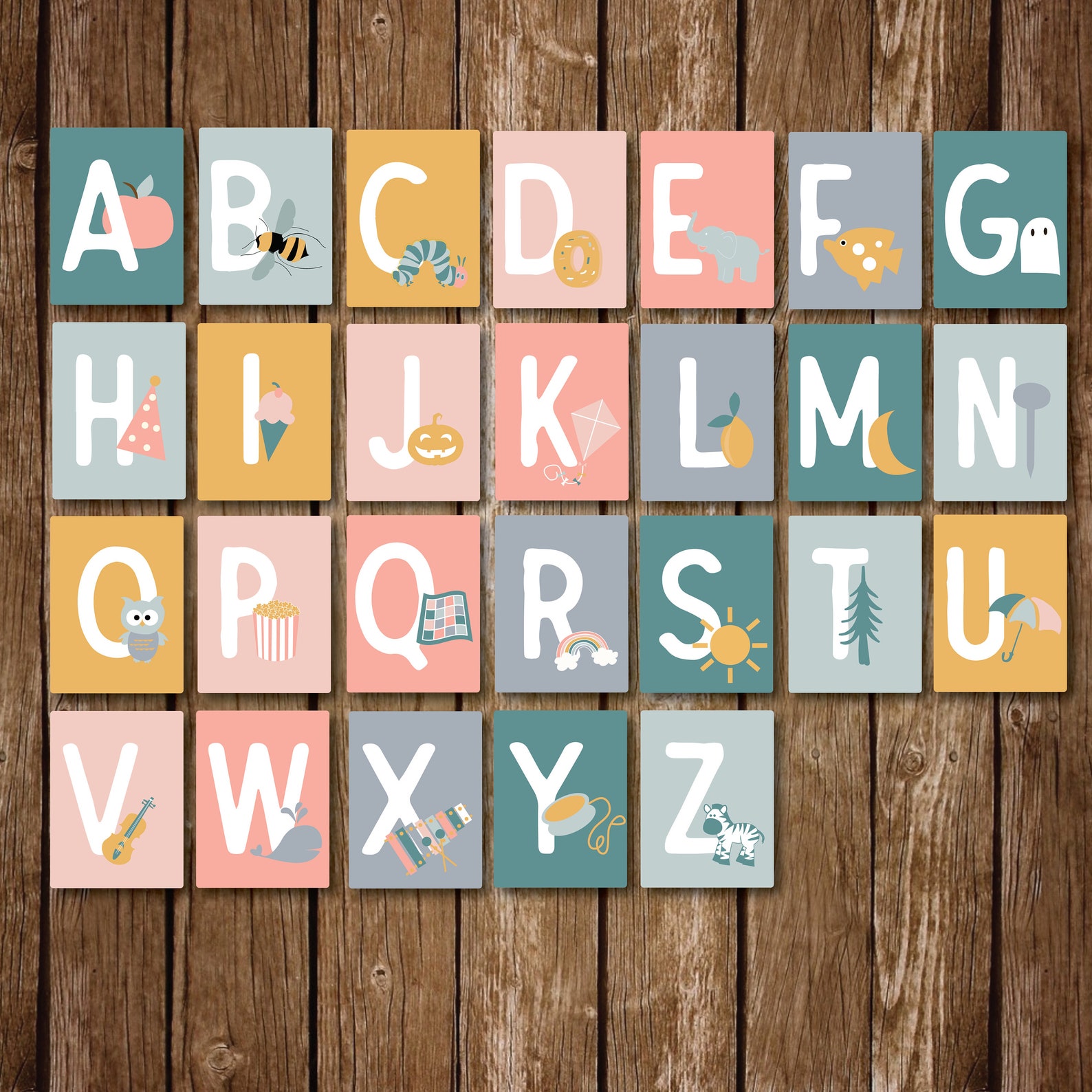 ABC Wall Poster & Banner A to Z Command Center | Etsy