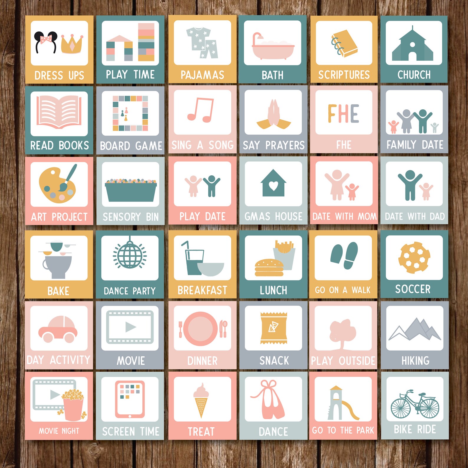 Kids Daily Routine Cards Homeschool Routines - Etsy