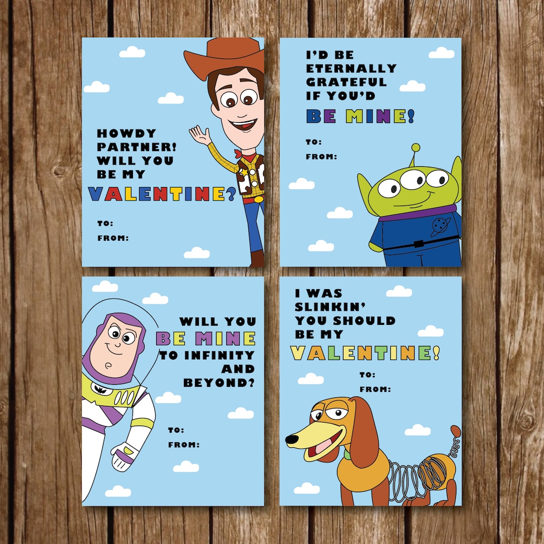 Toy Story Valentine's Cards || Toy Story || Woody, Buzz Lightyear ...