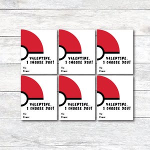Pokeball Valentine Card || Pokemon || Gotta Catch 'em All || Pikachu ...