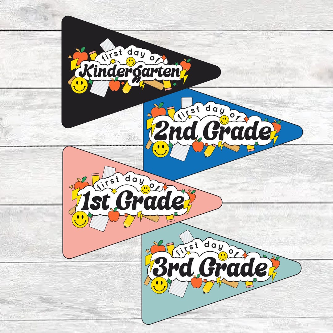 Back to School Flags || First Day of School Flags || 2025 || School ...