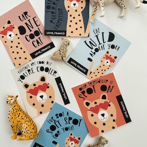 CHEETAH VALENTINE'S Day Cards || Valentine || Cheetah || Animal ...