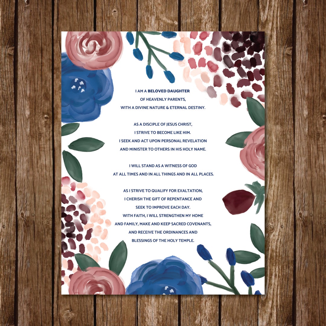 NEW YW Theme || YW Theme || Poster || Digital Download - Etsy