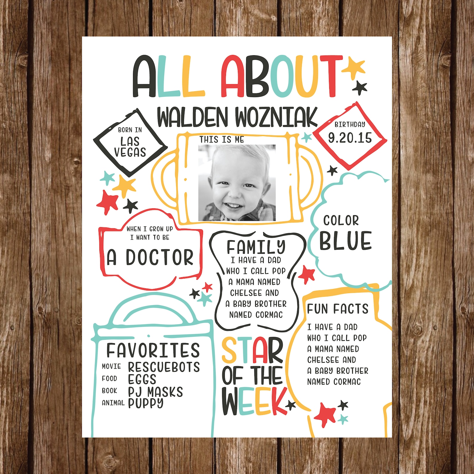 STAR STUDENT || Student of the Week || Star Student Sheet || Student ...
