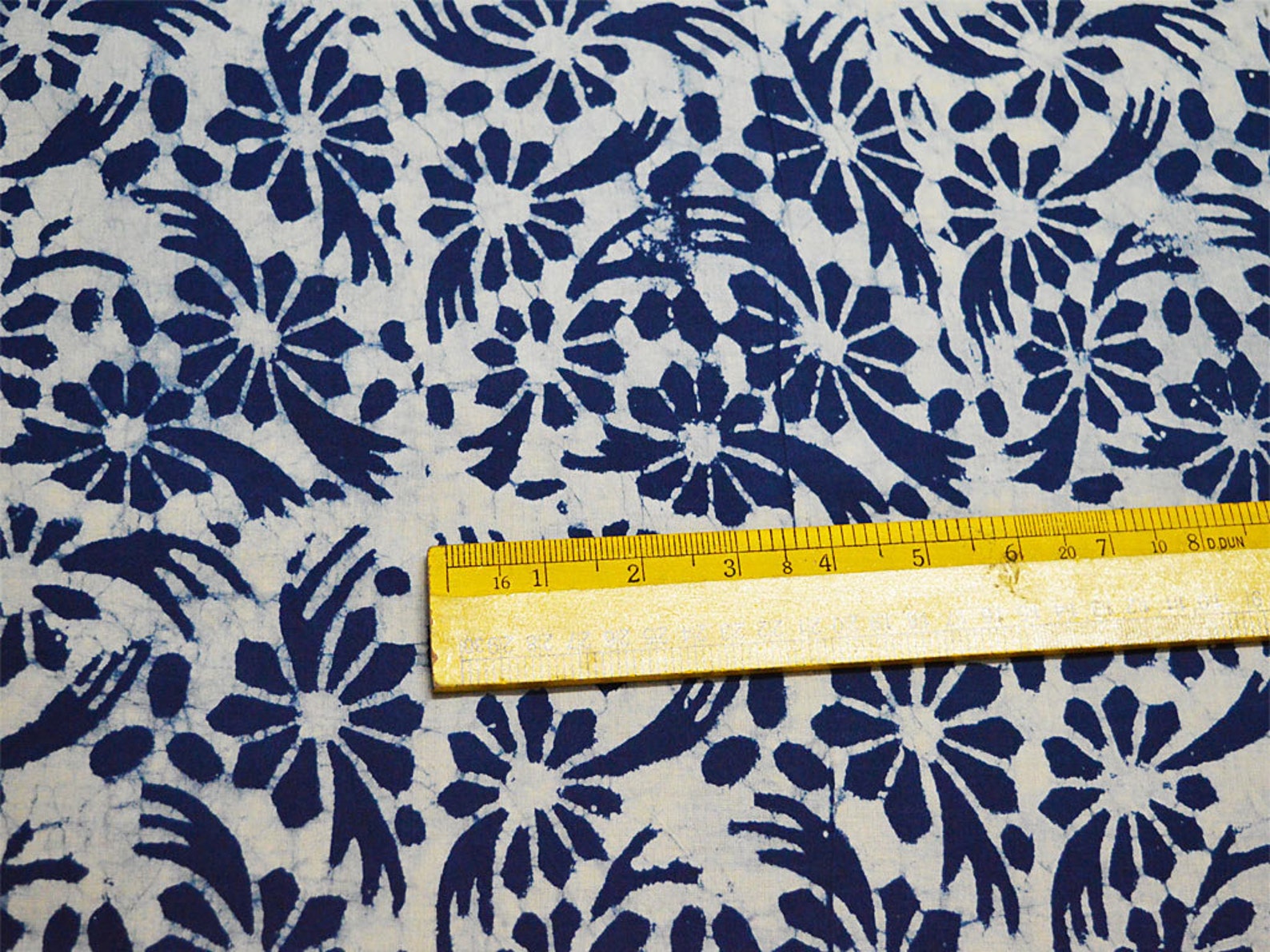 Indigo Blue Fabric Indigo Cotton Fabric Vegetable Dyed Hand - Etsy India