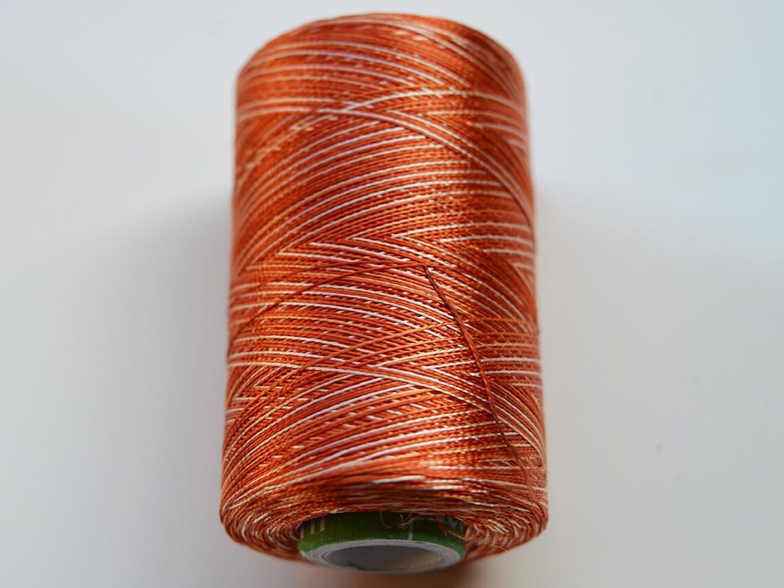 Burnt Orange and Ivory Silk Thread Spool Art Silk Thread - Etsy