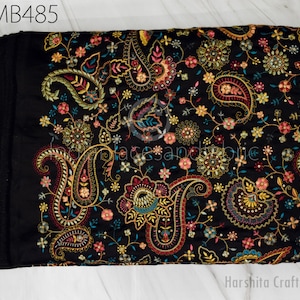 Multi Embroidered Fabric by the Yard Sewing DIY Crafting Indian ...