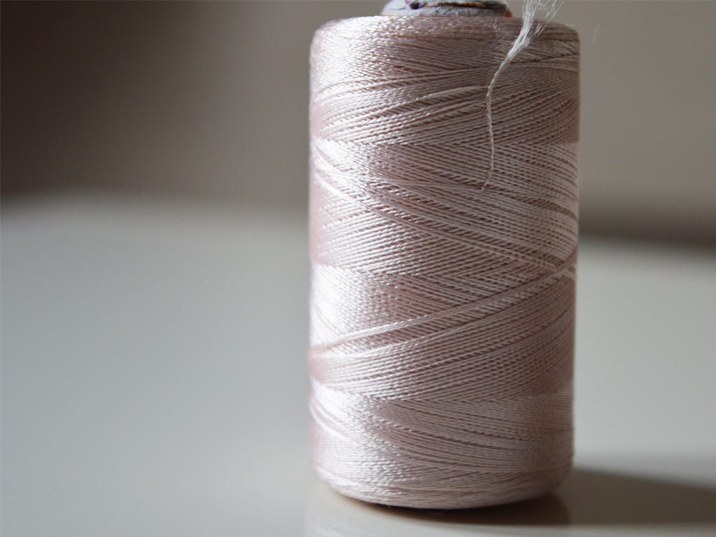 Sweet Pink Silk Thread Spool Art Silk Thread Hand Machine - Etsy