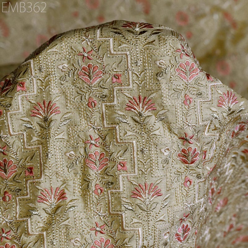 Embroidered Fabric - Etsy