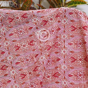 Buy Red Indian Embroidered Fabric by the Yard Georgette Embroidery ...