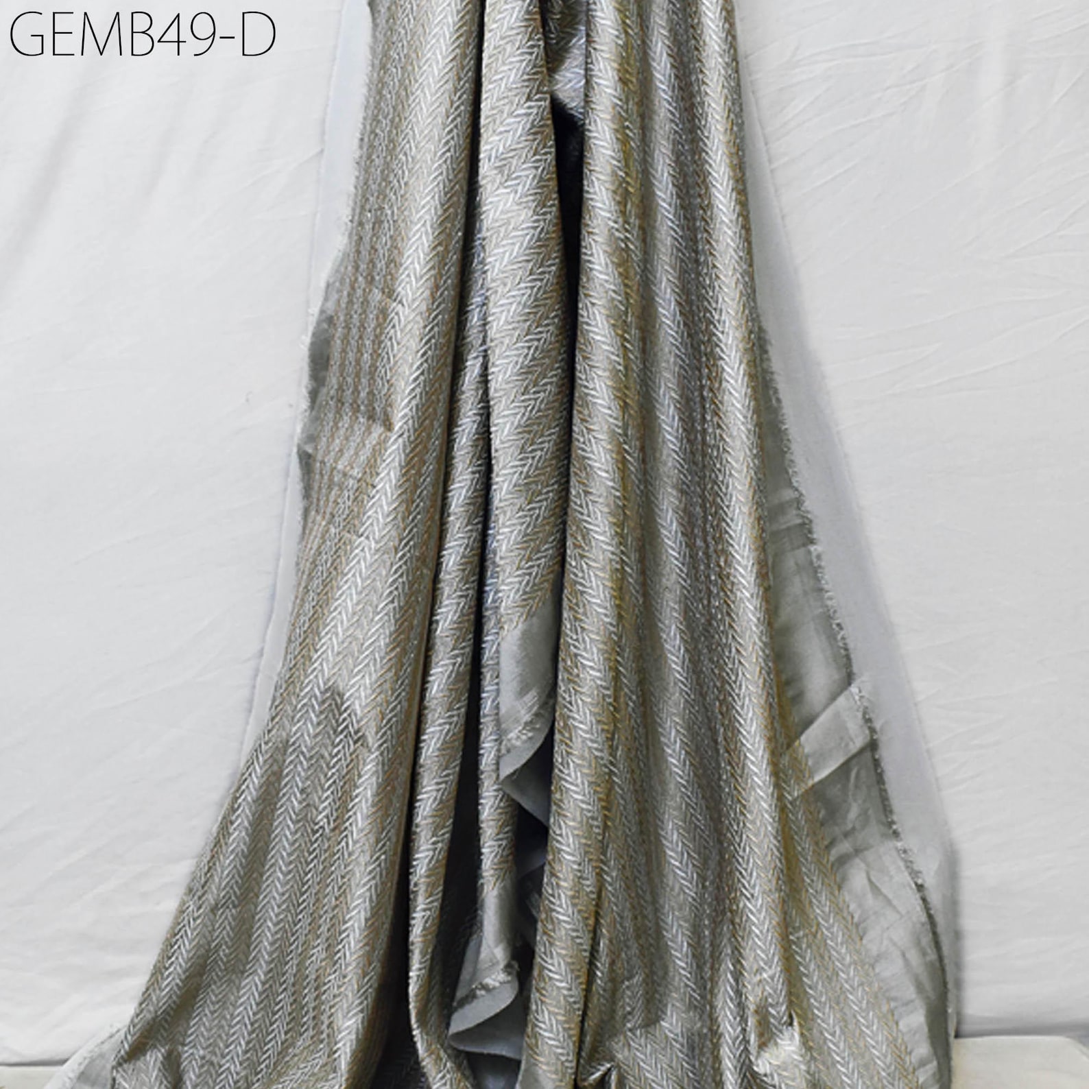 Grey Embroidered Fabric by the Yard Sewing Crafting Indian Embroidery ...