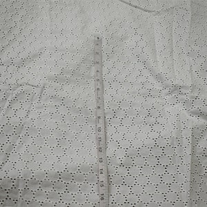 44 White Sewing Embroidered Eyelet Cotton Lace Fabric by - Etsy