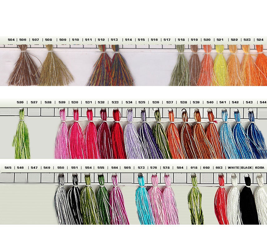 Any 25 Shade of Silk Thread Spool Silk Thread Hand / Machine - Etsy