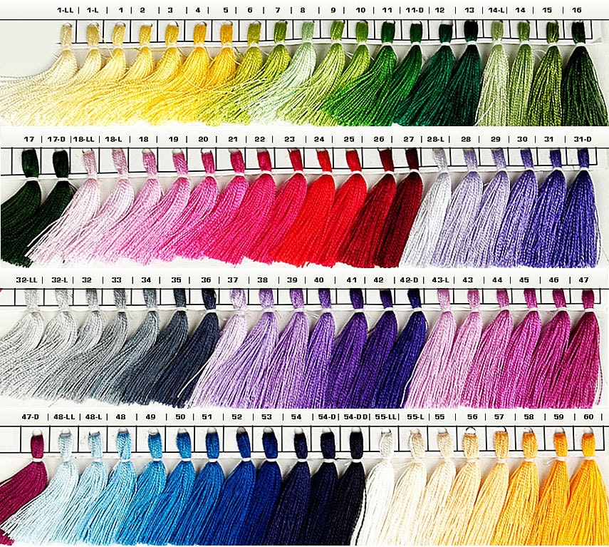 Any 25 Shade of Silk Thread Spool Silk Thread Hand / Machine - Etsy ...