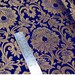 Banarasi Royal Blue Gold Brocade for Bridal Lehenga Wedding - Etsy