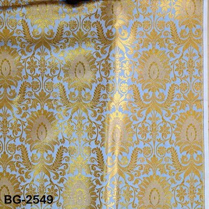 Light Blue Brocade Fabric by Yard Indian Winter Wedding Dress Brides ...