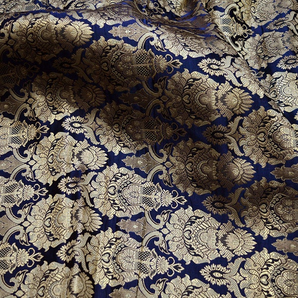 Blue Brocade - Etsy