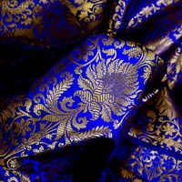 Blue Brocade - Etsy