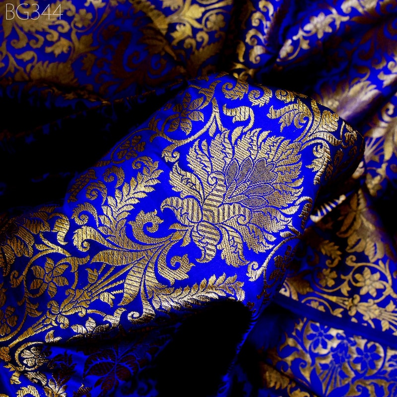 Blue Brocade - Etsy