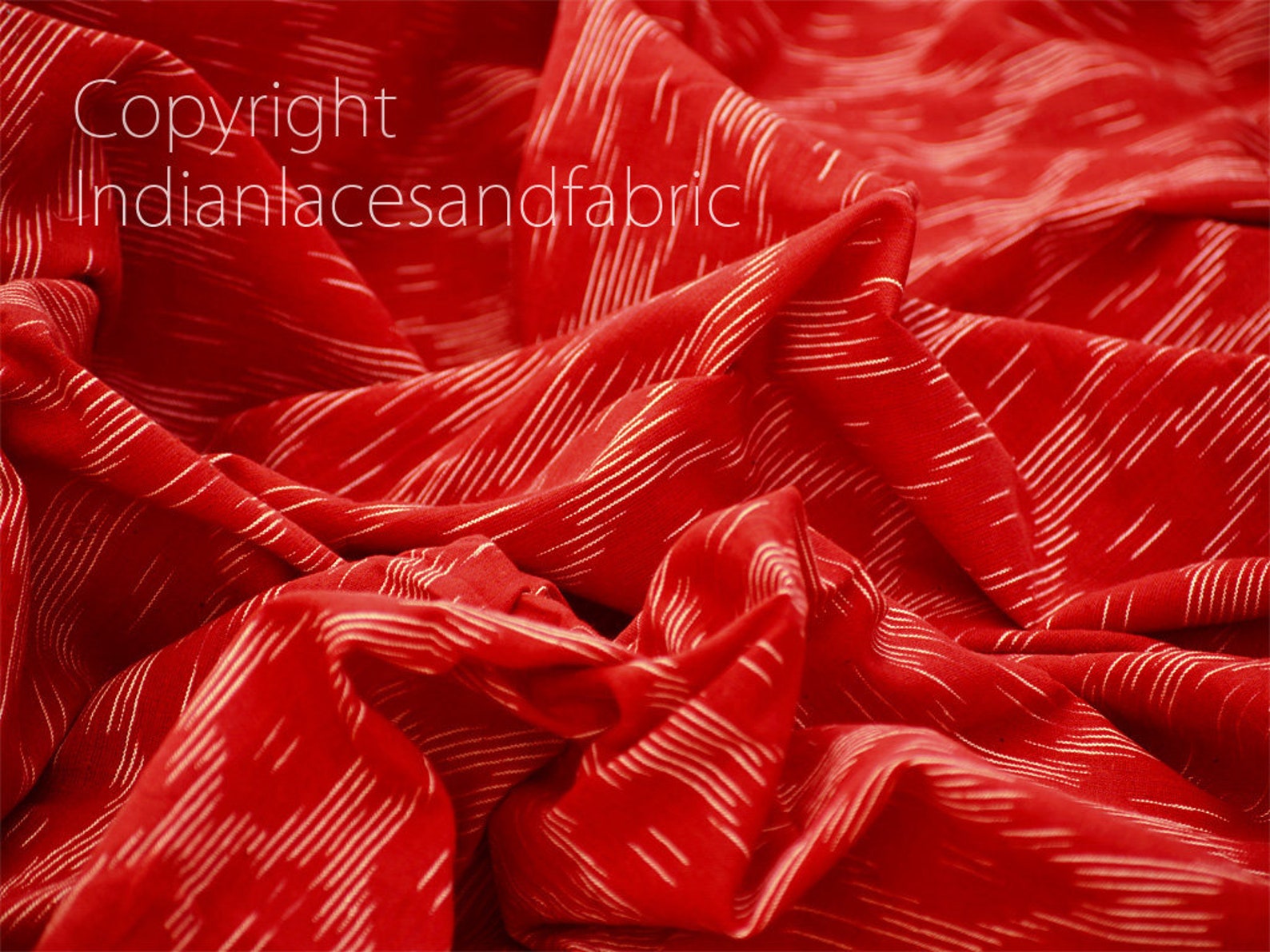 Red Ikat Fabric Yardage Handloom Ikat Cotton Sold by Yard Home - Etsy