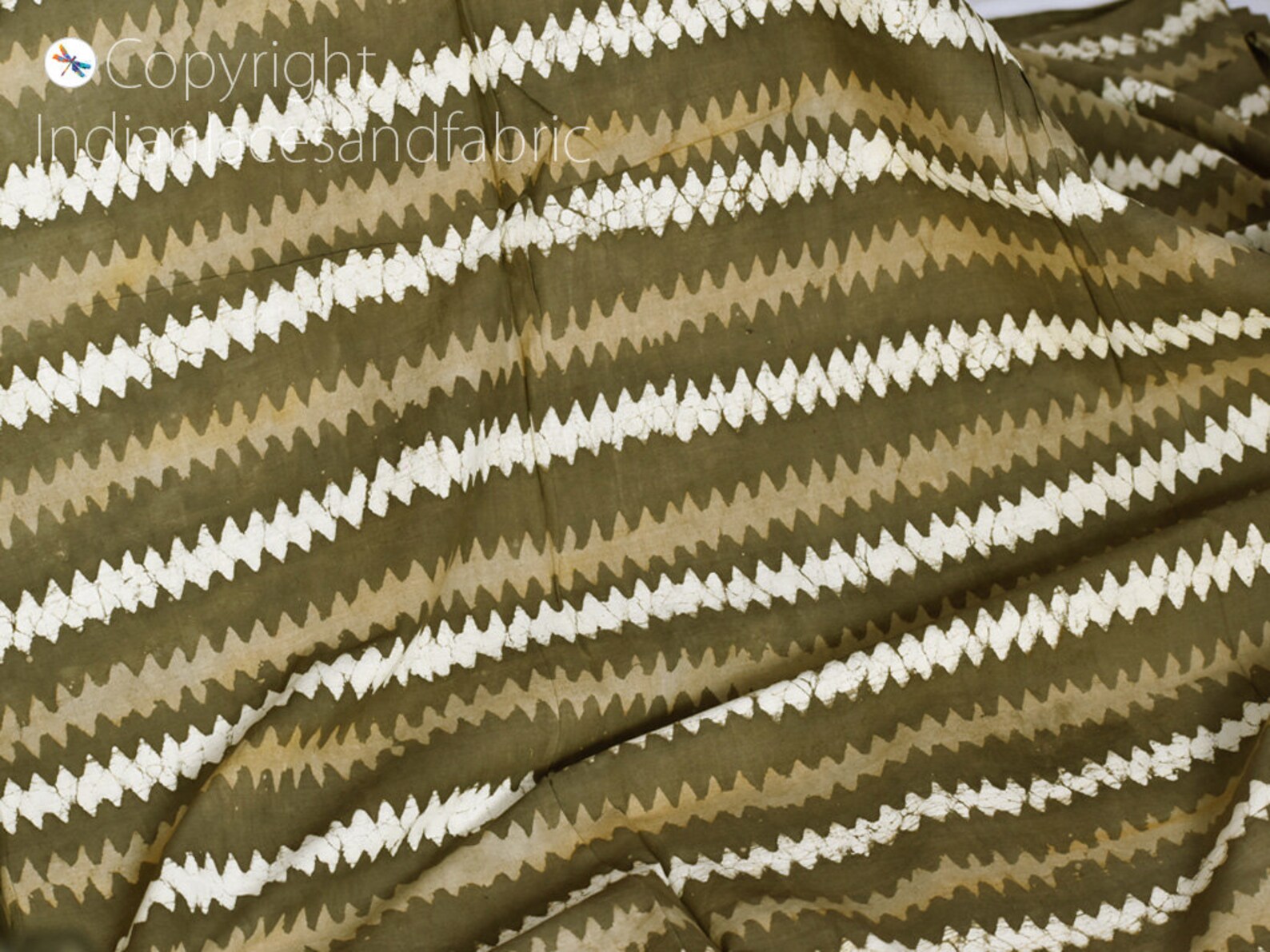 Indian Dabu Indian Hand Block Print Soft Cotton Fabric by the Yard ...