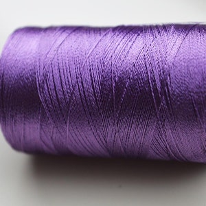 Dark Lavender Silk Thread Spool Art Silk Thread Hand and - Etsy